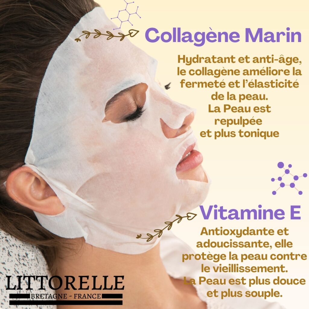 Masque au Collagène Marin et Vitamine E - Hydratant & Anti-âge